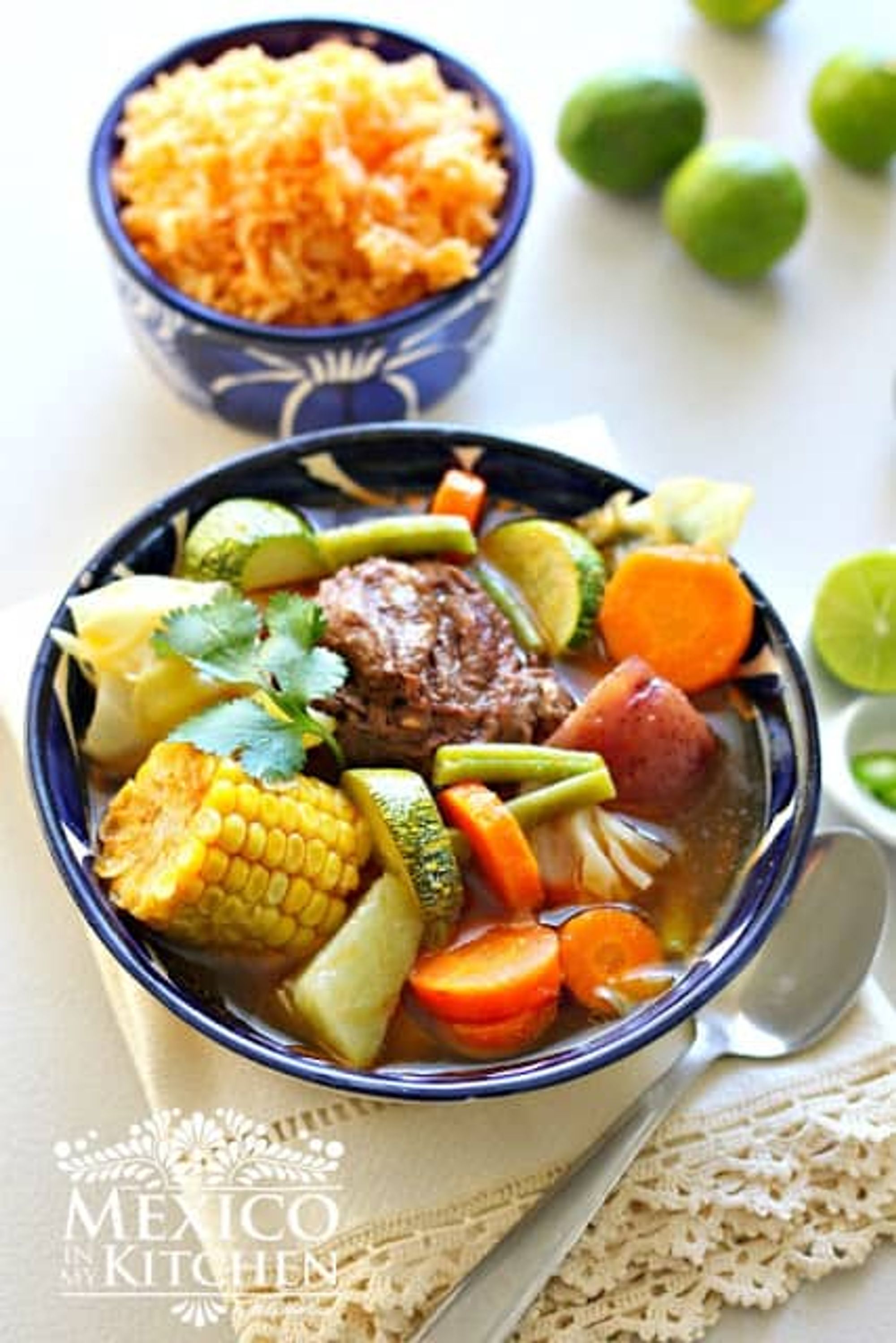Mexican Beef Soup Recipe | Receta de Caldo de Res, Puchero o Cocido ...