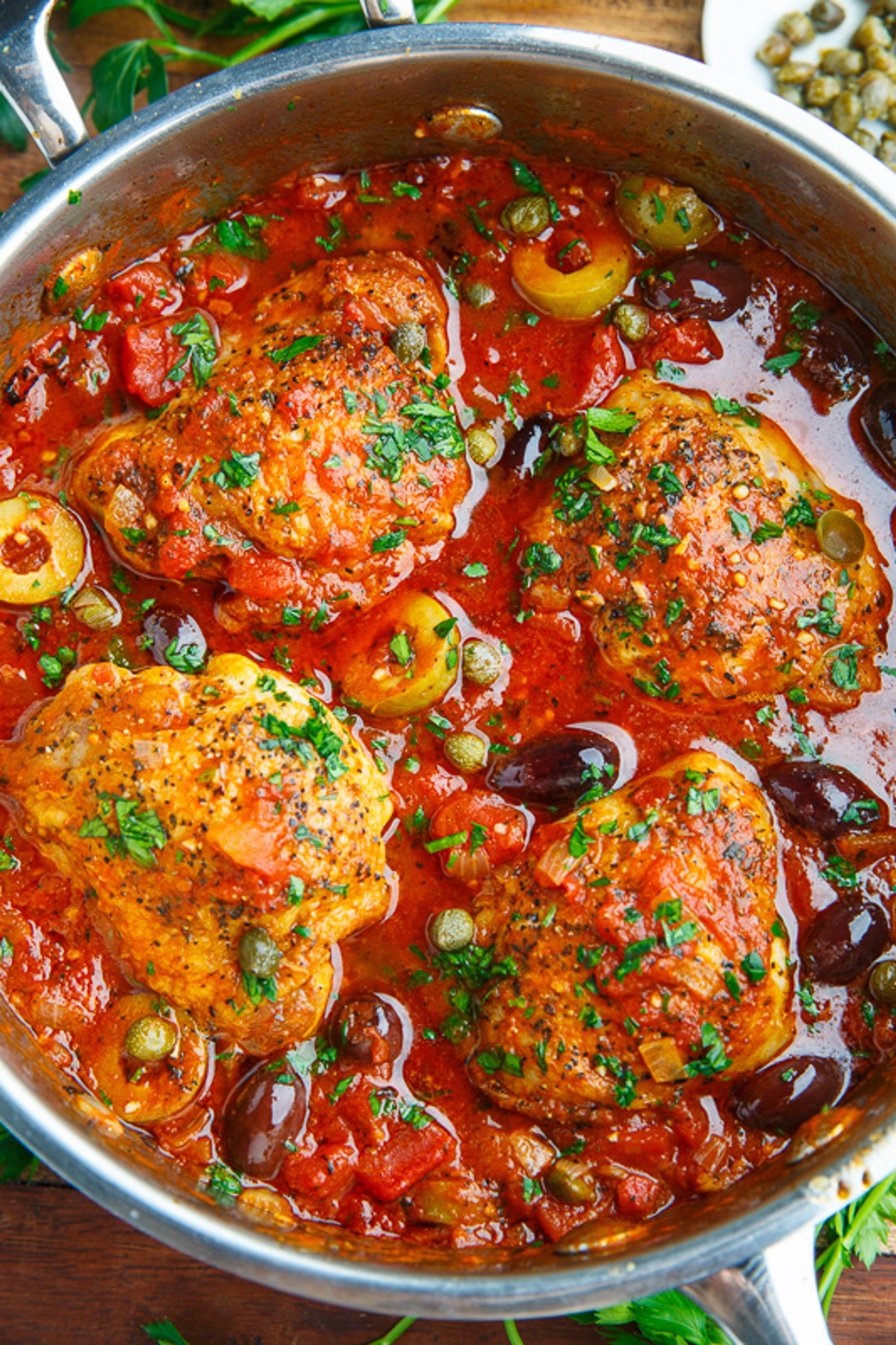 Chicken Puttanesca - Closet Cooking - My Recipe Magic