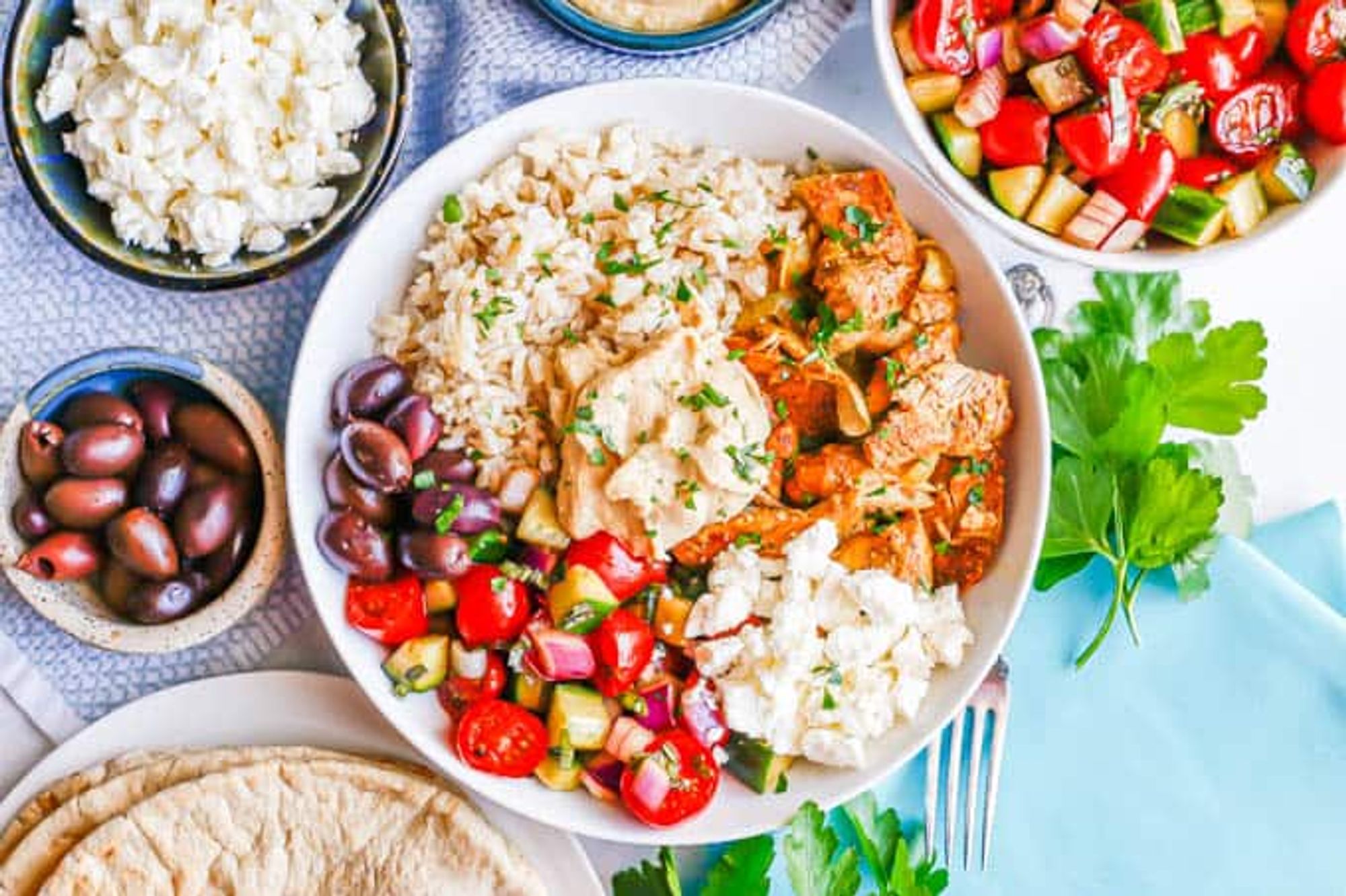 Chicken Shawarma Rice Bowls - Family Food on the Table - My Recipe Magic