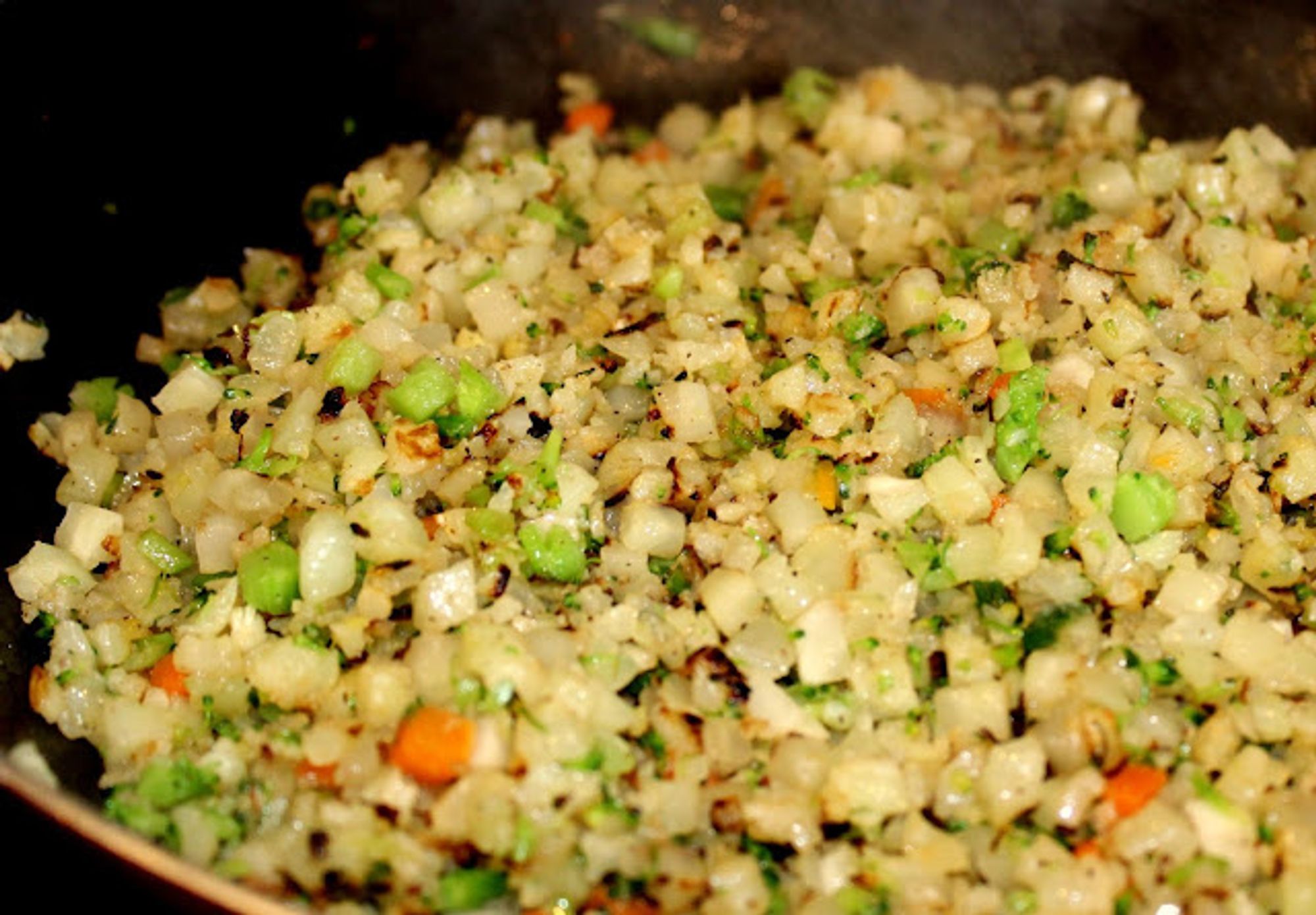 Tri-Color Cauliflower Rice - My Recipe Magic
