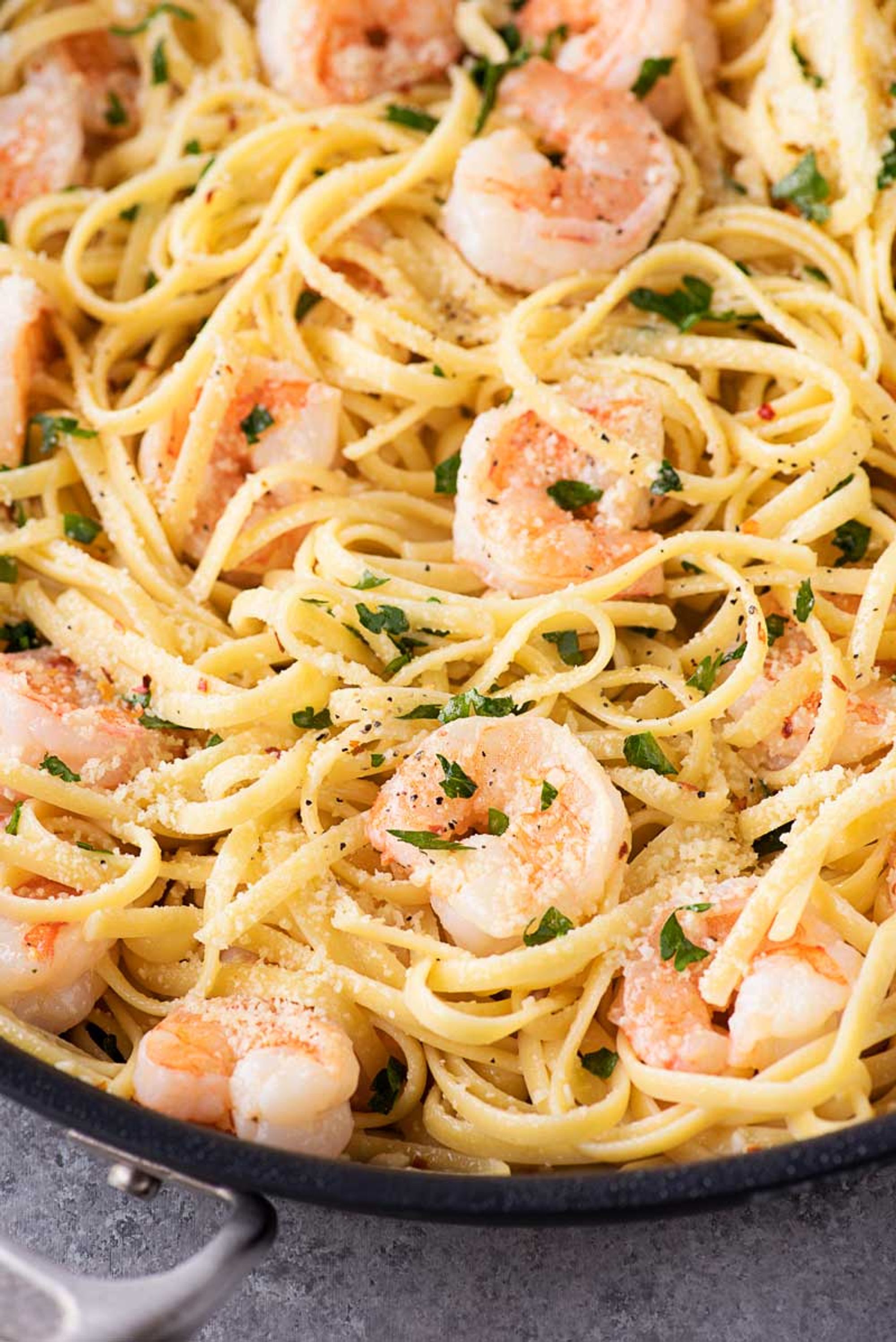 Shrimp Scampi Linguine - Homemade Hooplah - My Recipe Magic