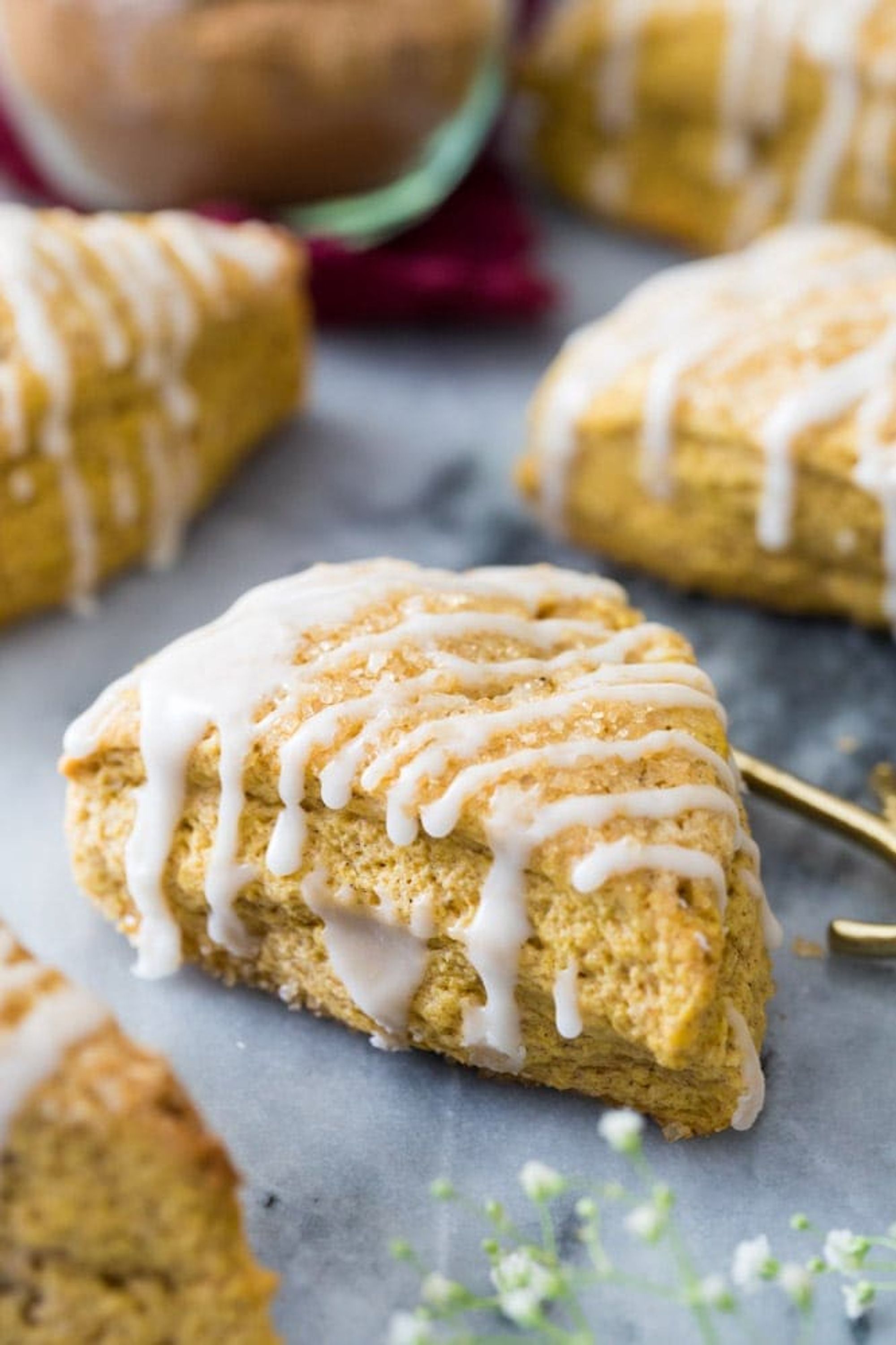 Pumpkin Scones - Sugar Spun Run - My Recipe Magic