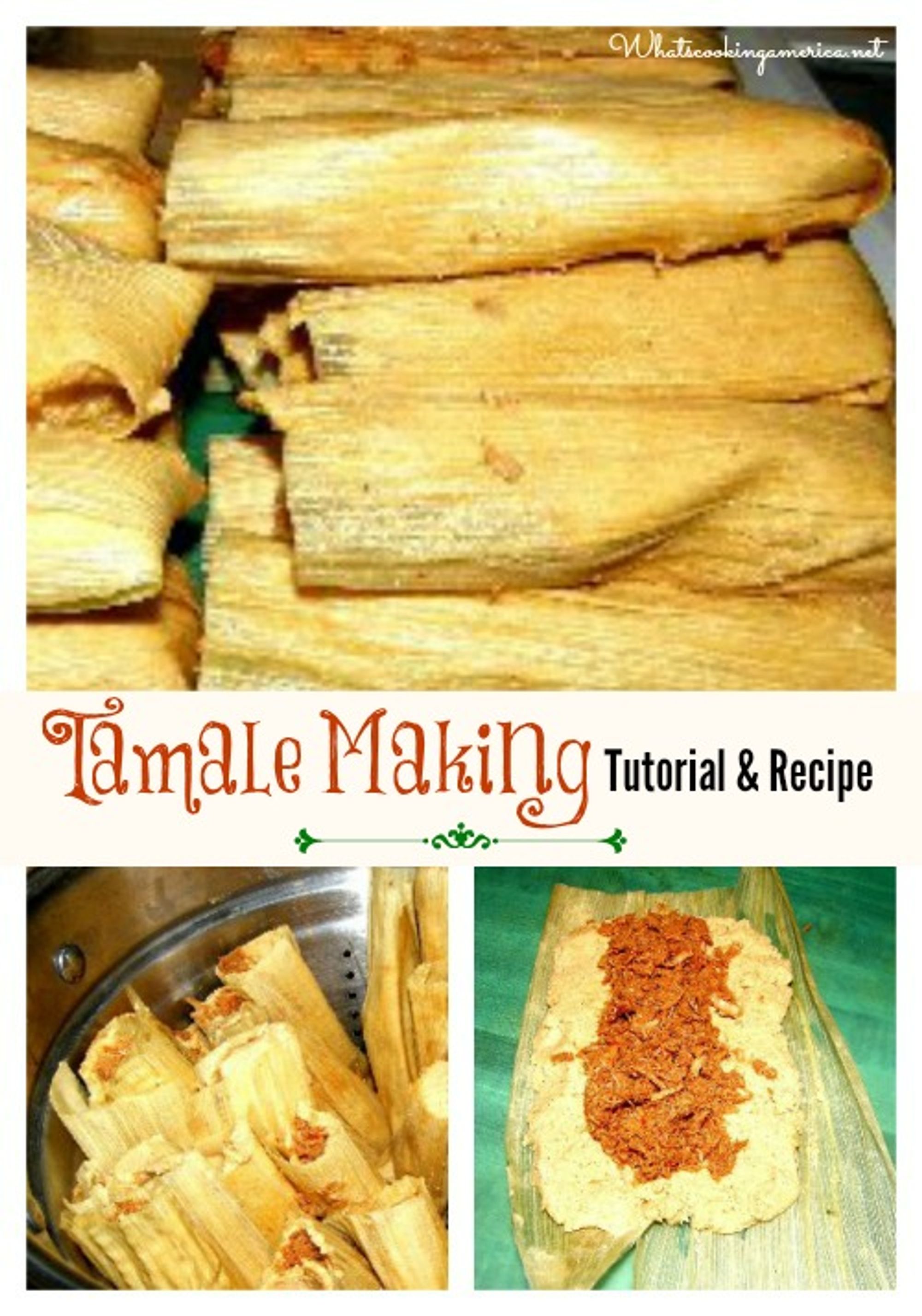 How To Make Tamales Recipe, Whats Cooking America - My Recipe Magic