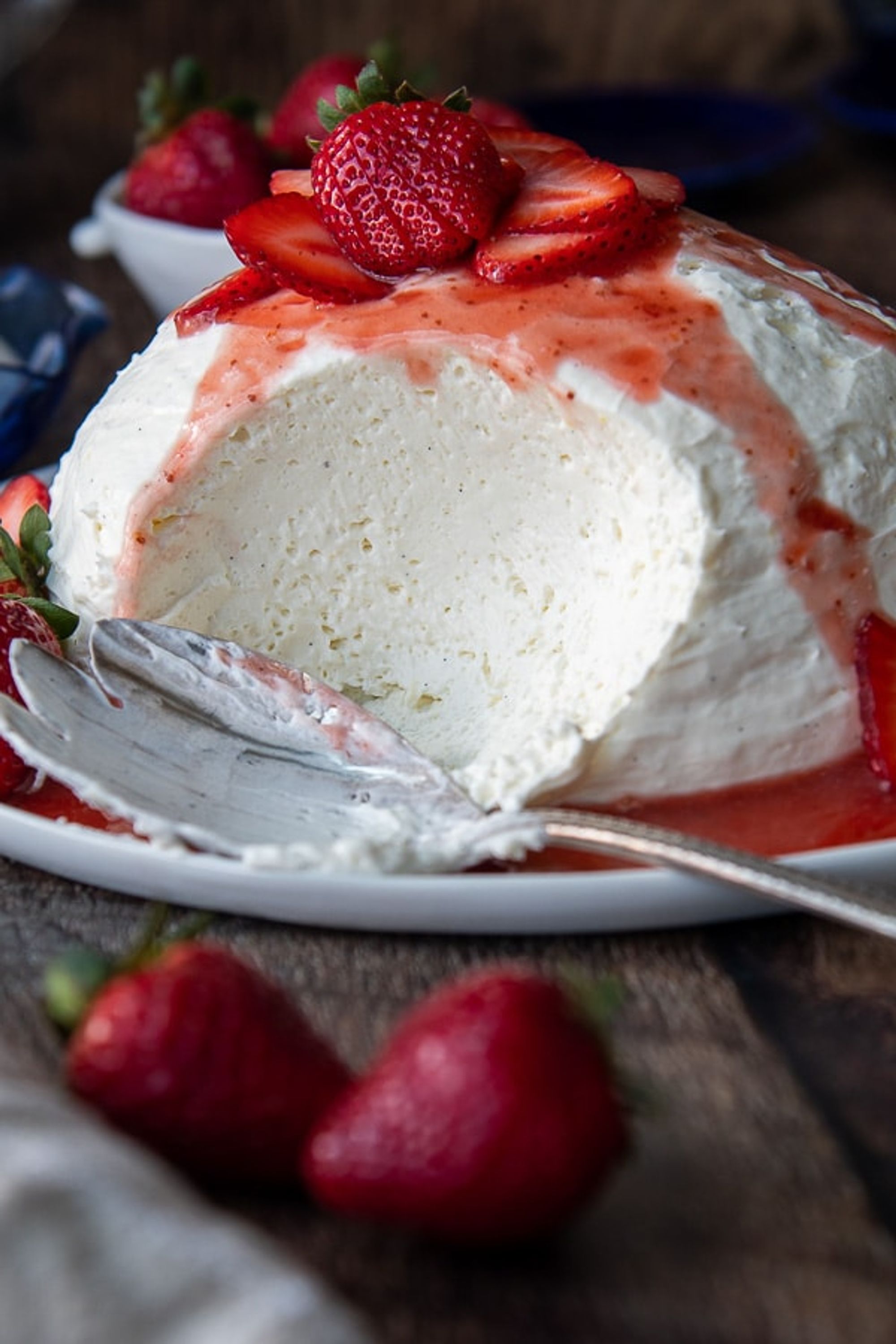 Coeur a la Creme Recipe with Strawberries | Easy French Dessert - My ...