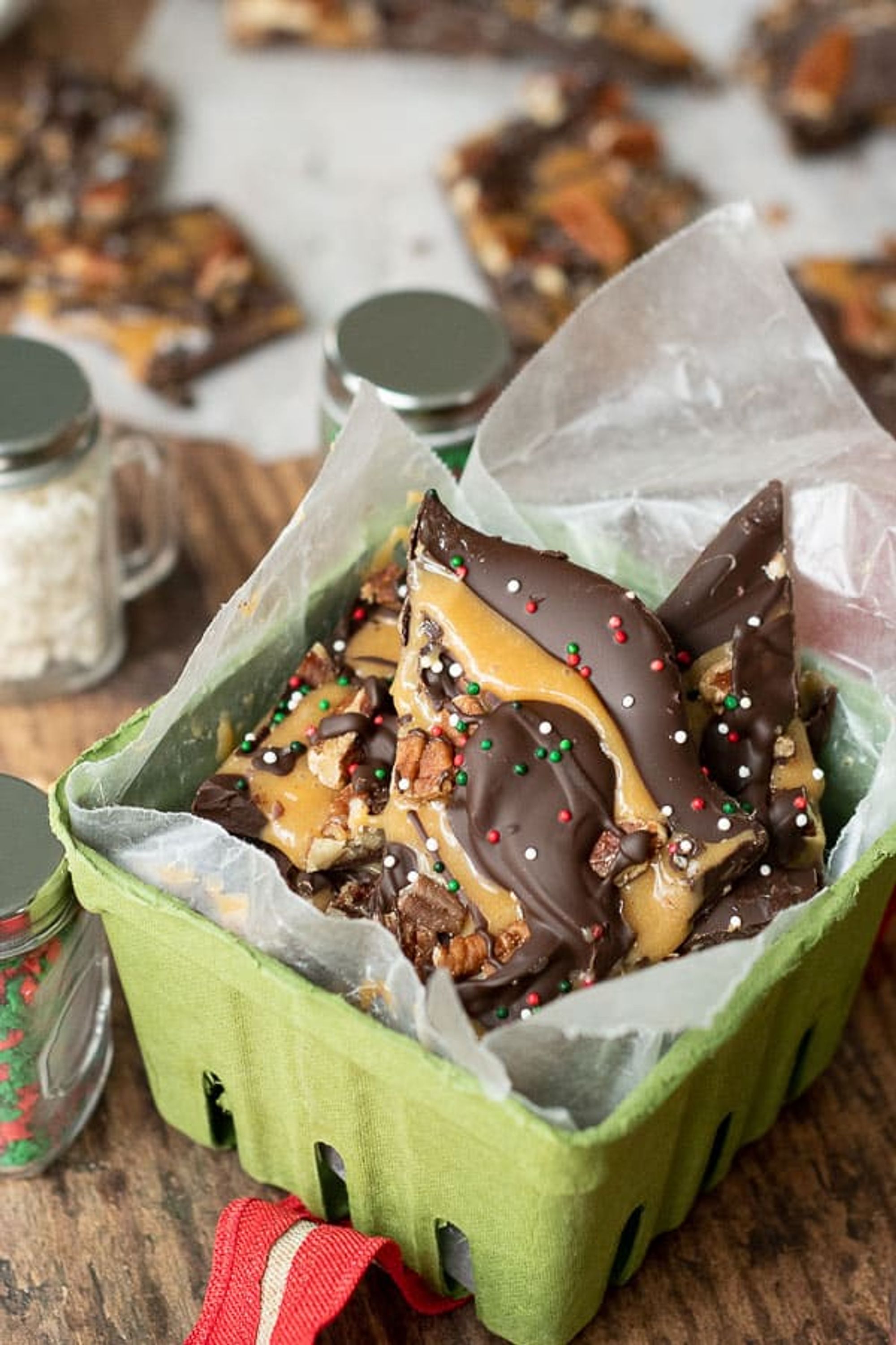 Salted Caramel Chocolate Bark | Gooey Turtle Caramel Bark - My Recipe Magic