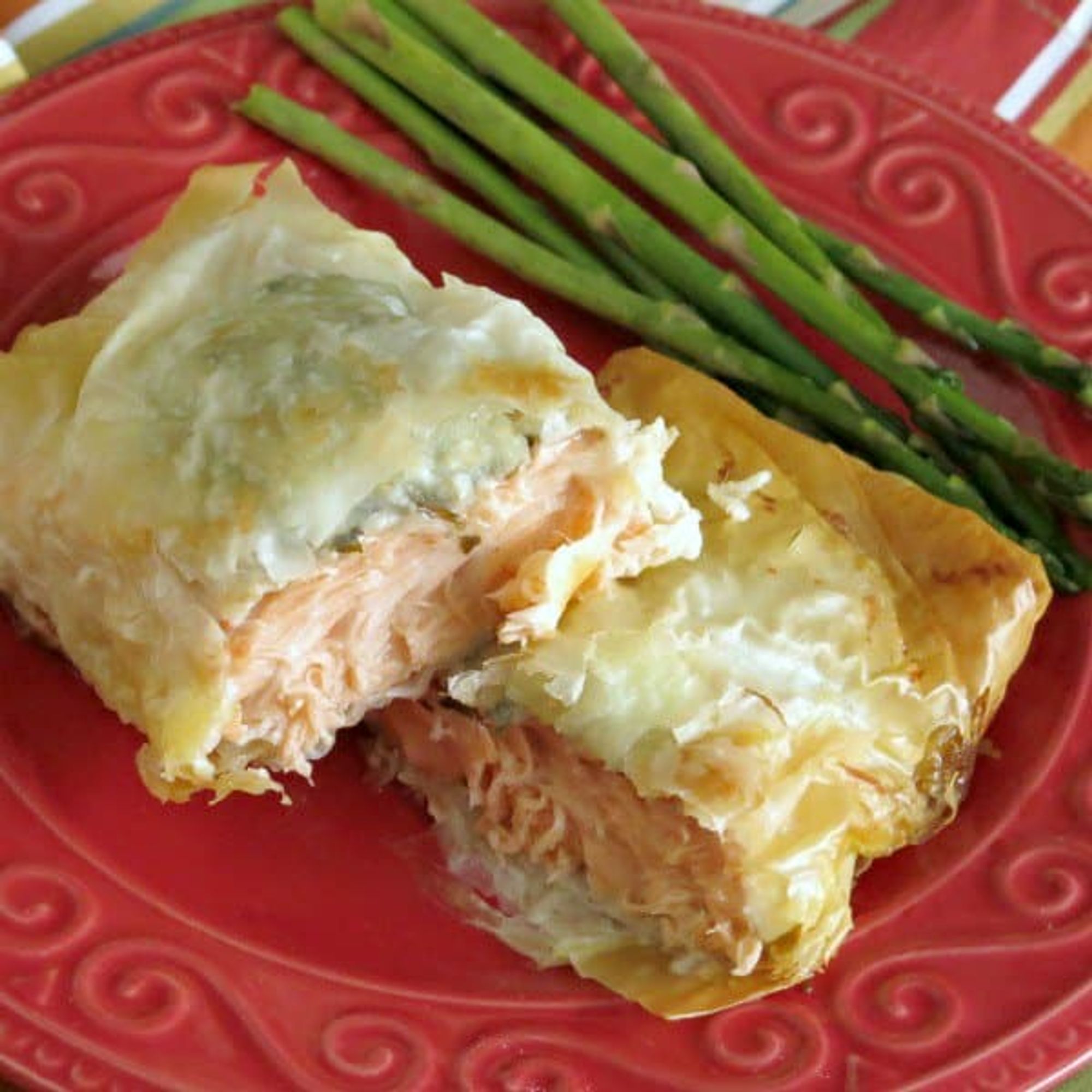 Phyllo Wrapped Salmon with Pesto and Cheese - The Dinner-Mom - My ...