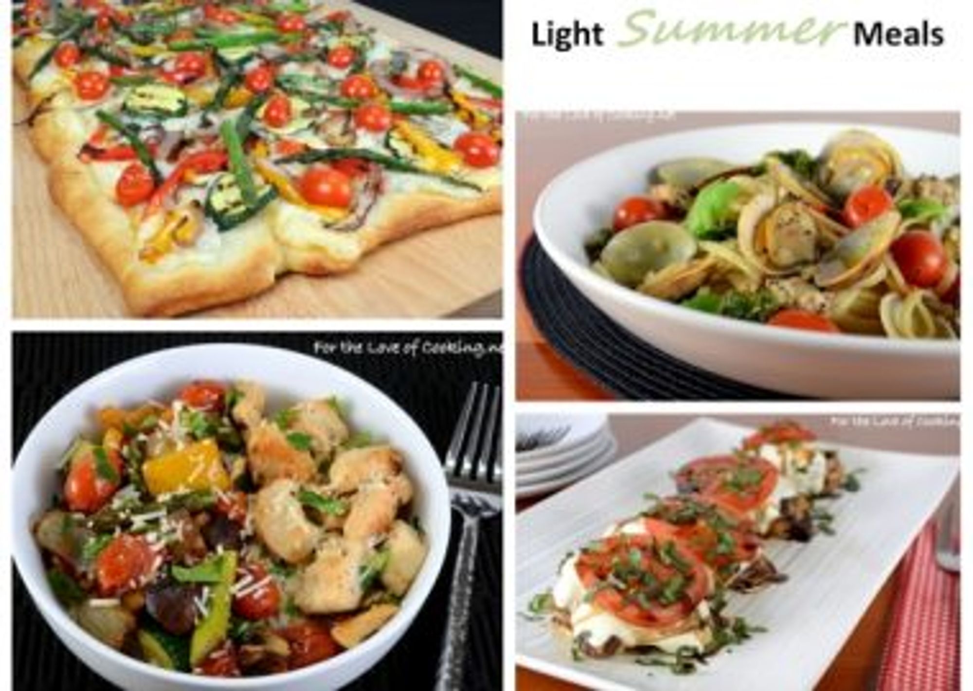 Light Summer Meals - For the Love of Cooking - My Recipe Magic